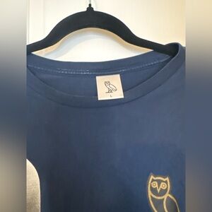 OVO | Shirts | Ovo Blue Tee With Gold Owl Emblem | Poshmark